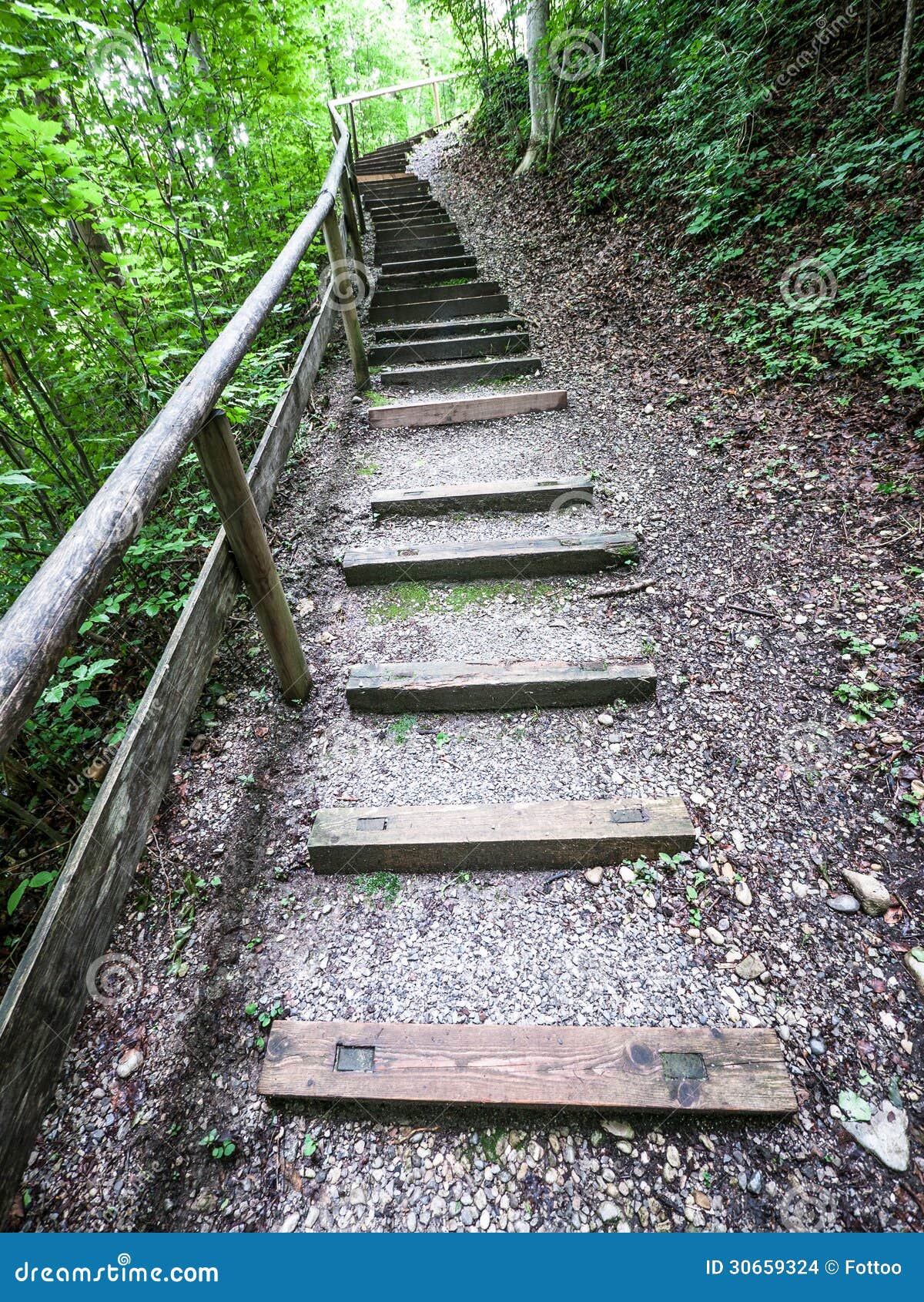 Wooden steps stock photo. Image of hill, rustic, oldfashioned - 30659324