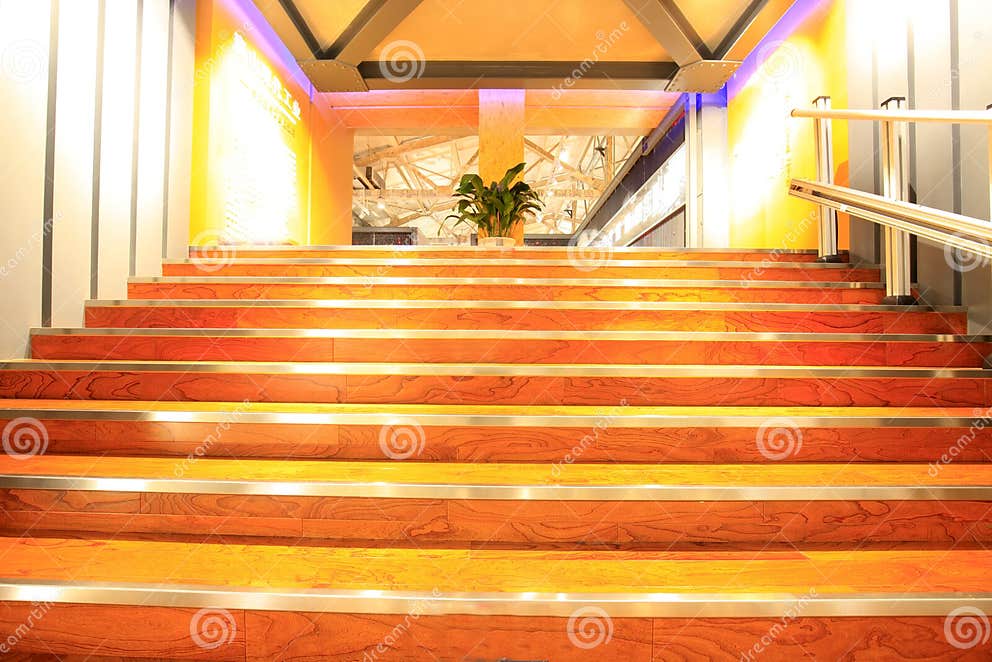 Wooden steps in the room stock image. Image of step - 175753993