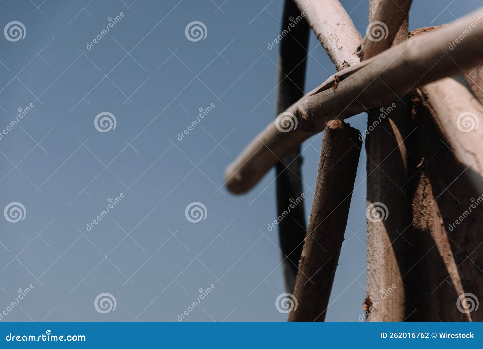 Wooden Sticks Made As a Wheel Stock Photo - Image of abstract, metal ...