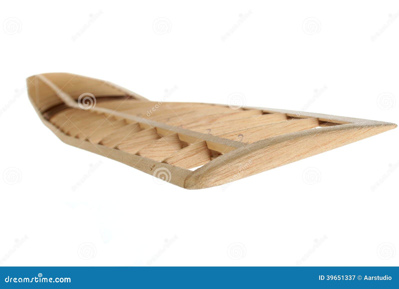 Wooden Structure of an Airplane Wing Stock Image - Image of structure ...