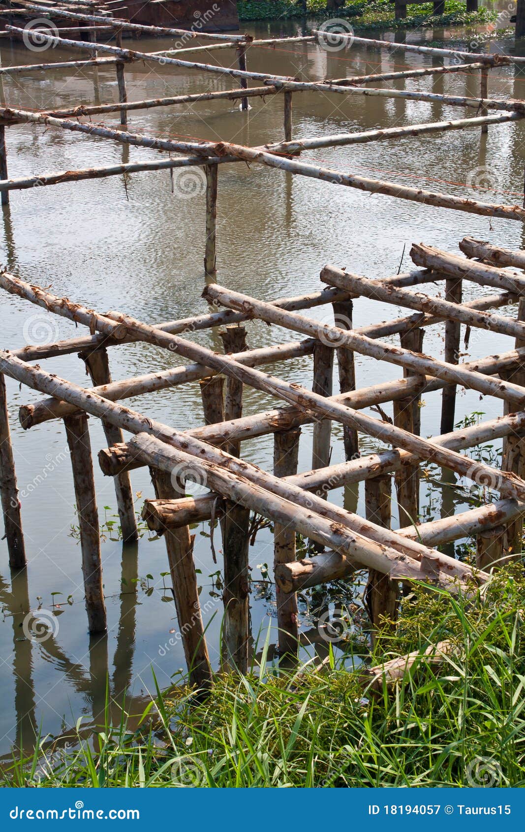 Wooden Structure Bridge stock image. Image of travel - 18194057