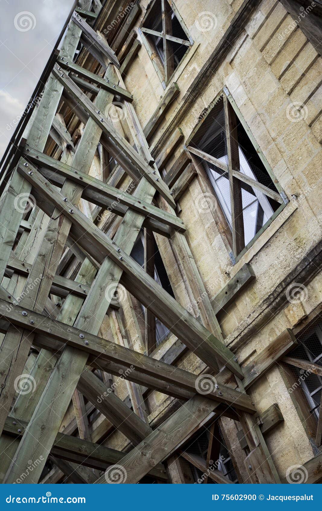Wooden Structure and Old House Stock Photo - Image of architecture ...