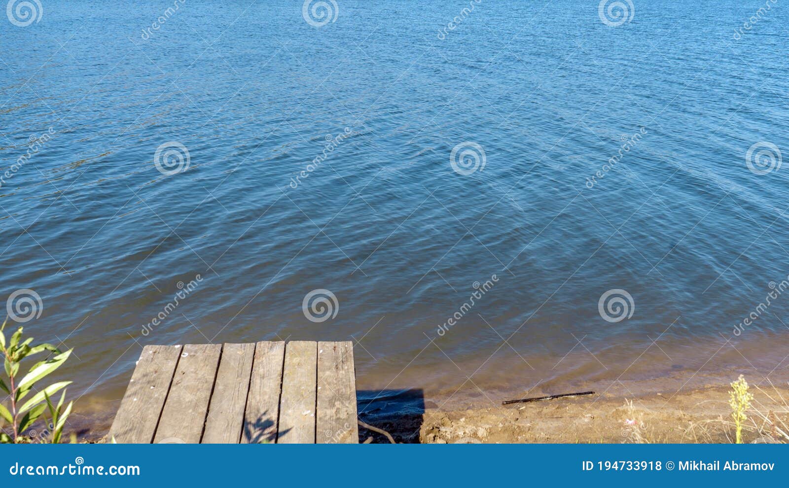 The Wooden Structure of the Small River Platform Stock Photo - Image of ...