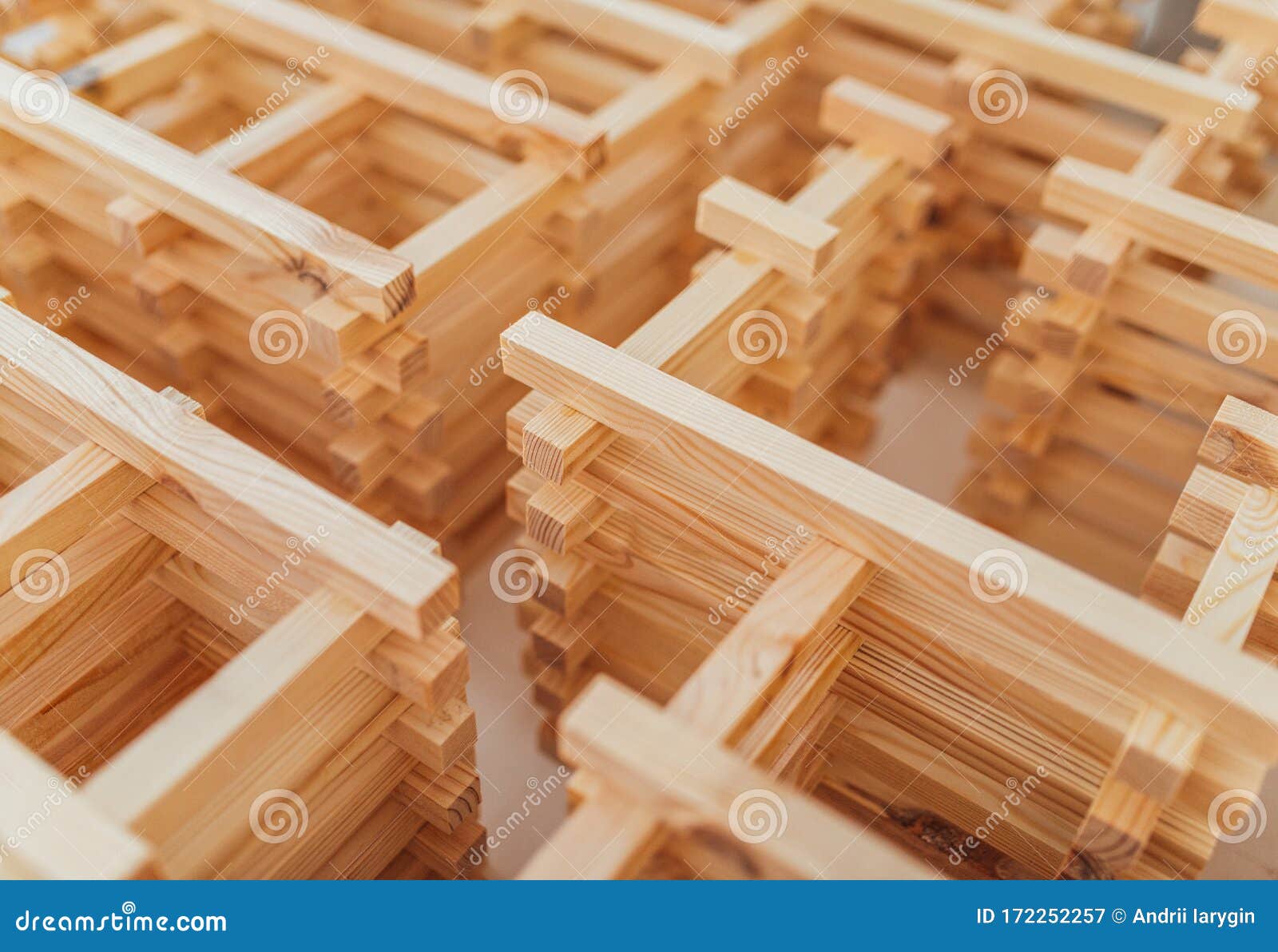 Wooden Structures in Design and Architecture Stock Image - Image of ...