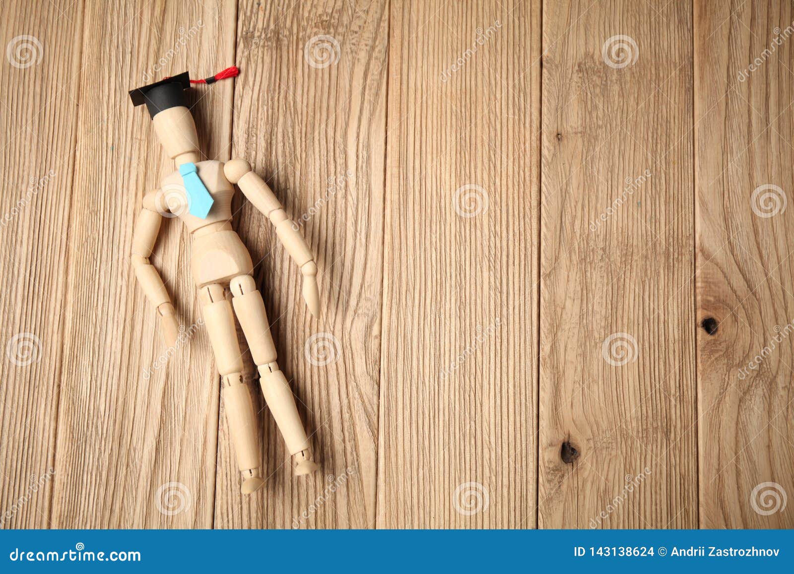 Wooden Student Figure, Training and Education Stock Photo - Image of ...
