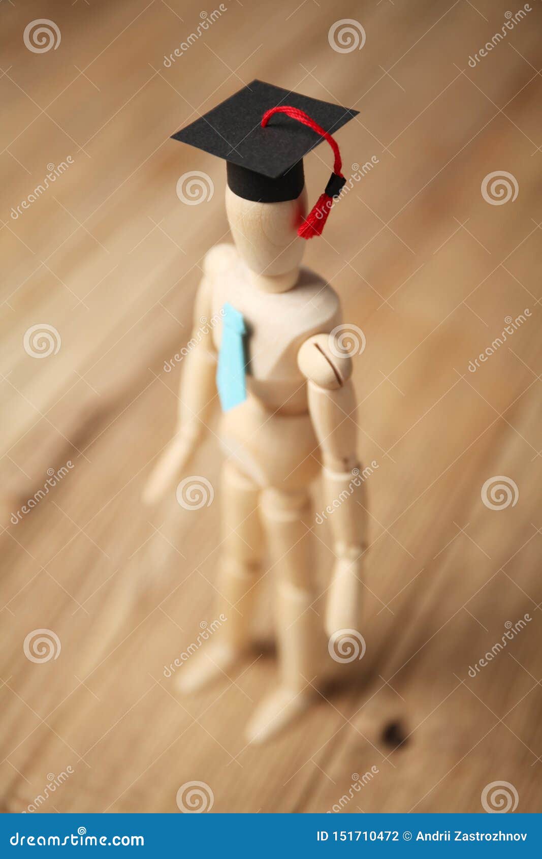 Wooden Student Figure, Training and Education Stock Photo - Image of ...