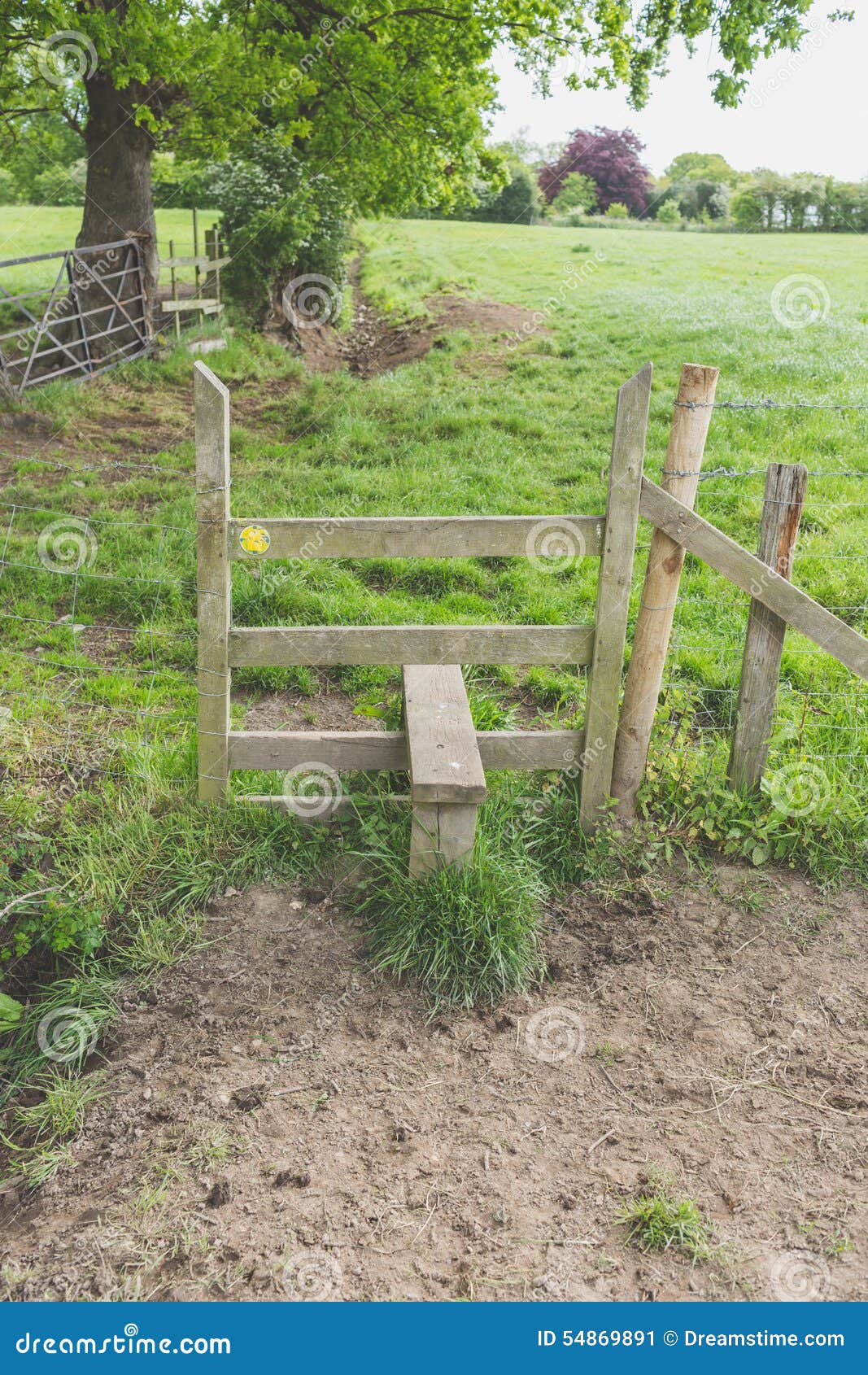 Wooden Style In A Field Stock Photo - Image: 54869891