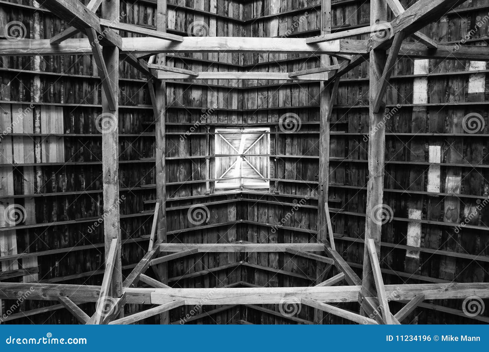 Wooden Support Beams stock photo. Image of white, supports - 11234196