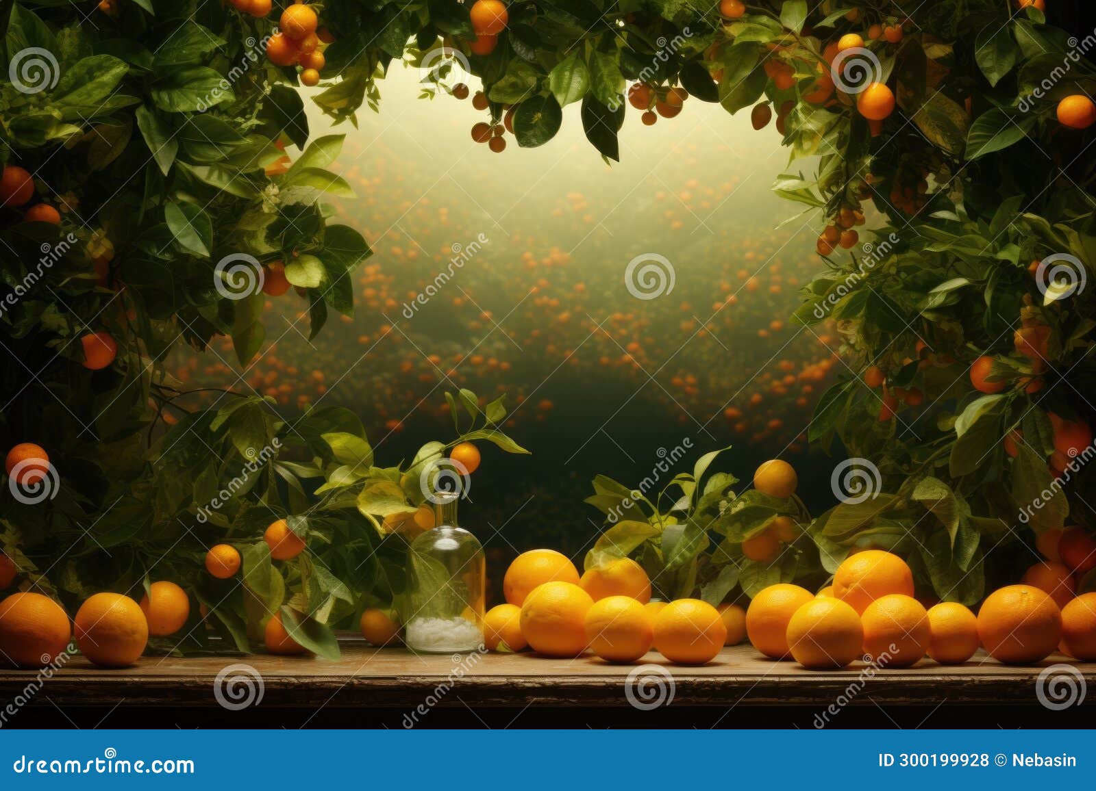 Wooden Surface Adorned with Neatly Arranged Oranges - a Simple yet ...