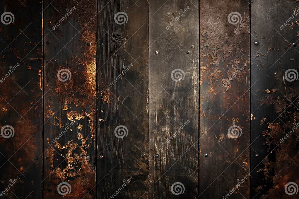 Wooden Surface Features Dark Mahogany Texture with Small Holes Adding ...