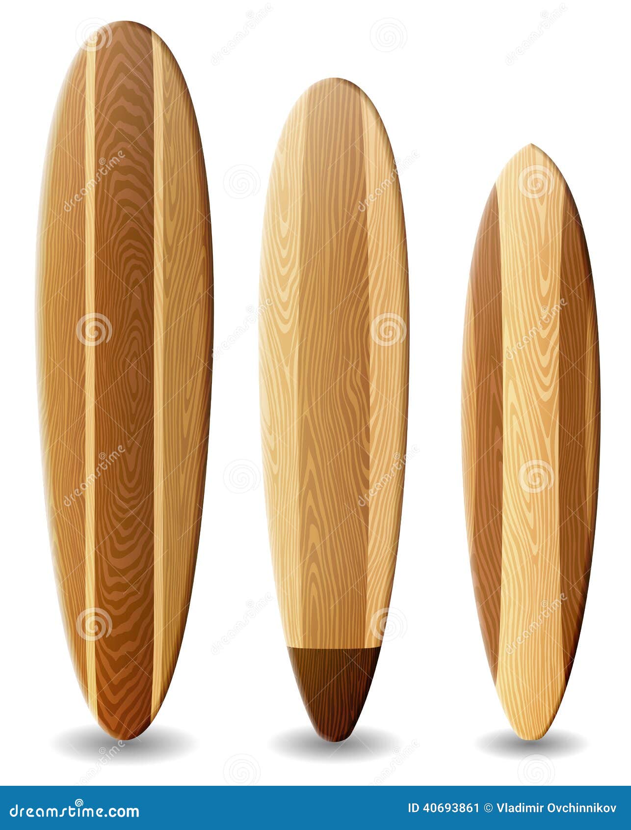 Wooden surfboards stock illustration. Illustration of beach - 40693861