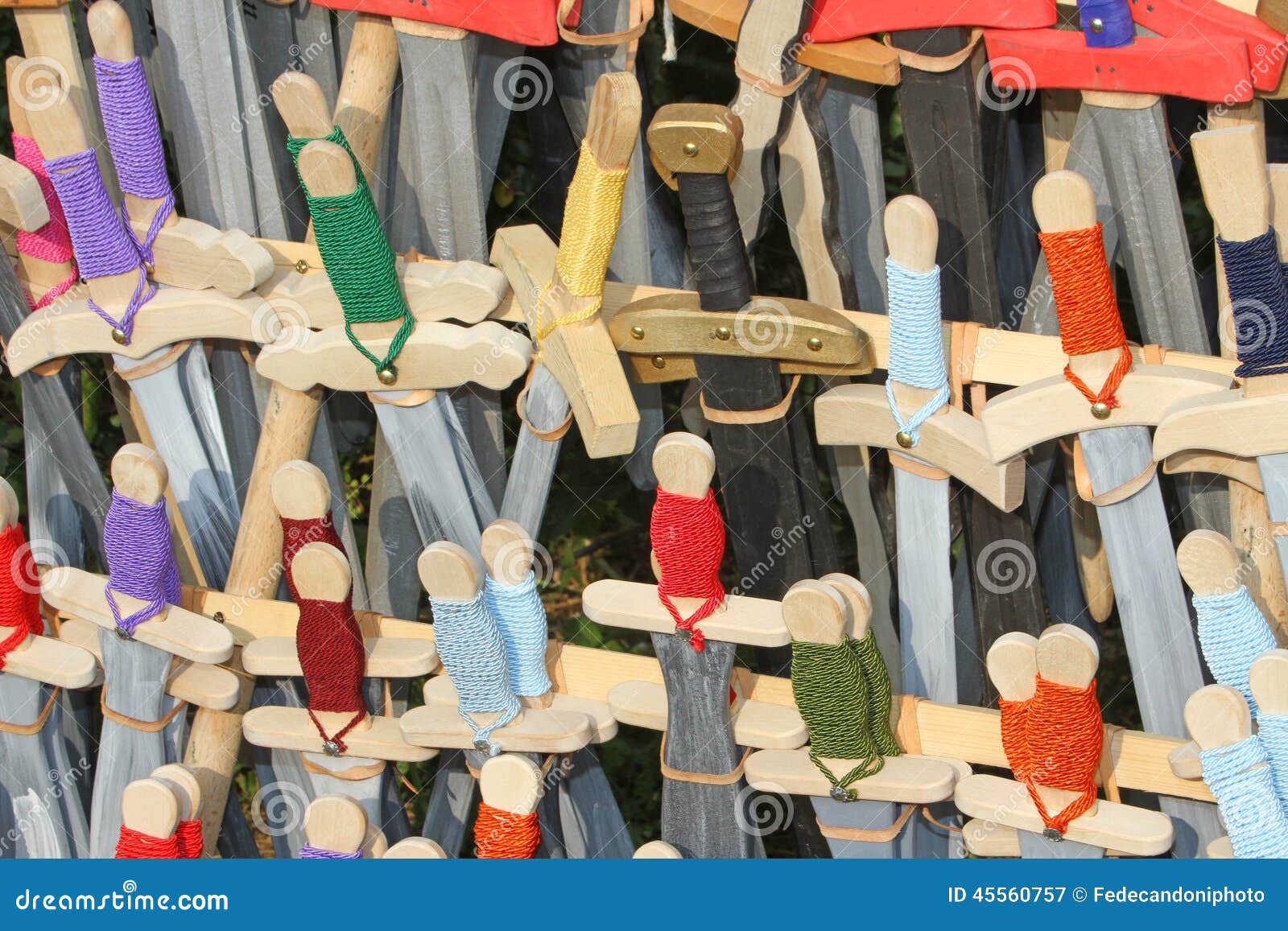Wooden Swords in a Medieval Shop Stock Image - Image of medieval, fight ...
