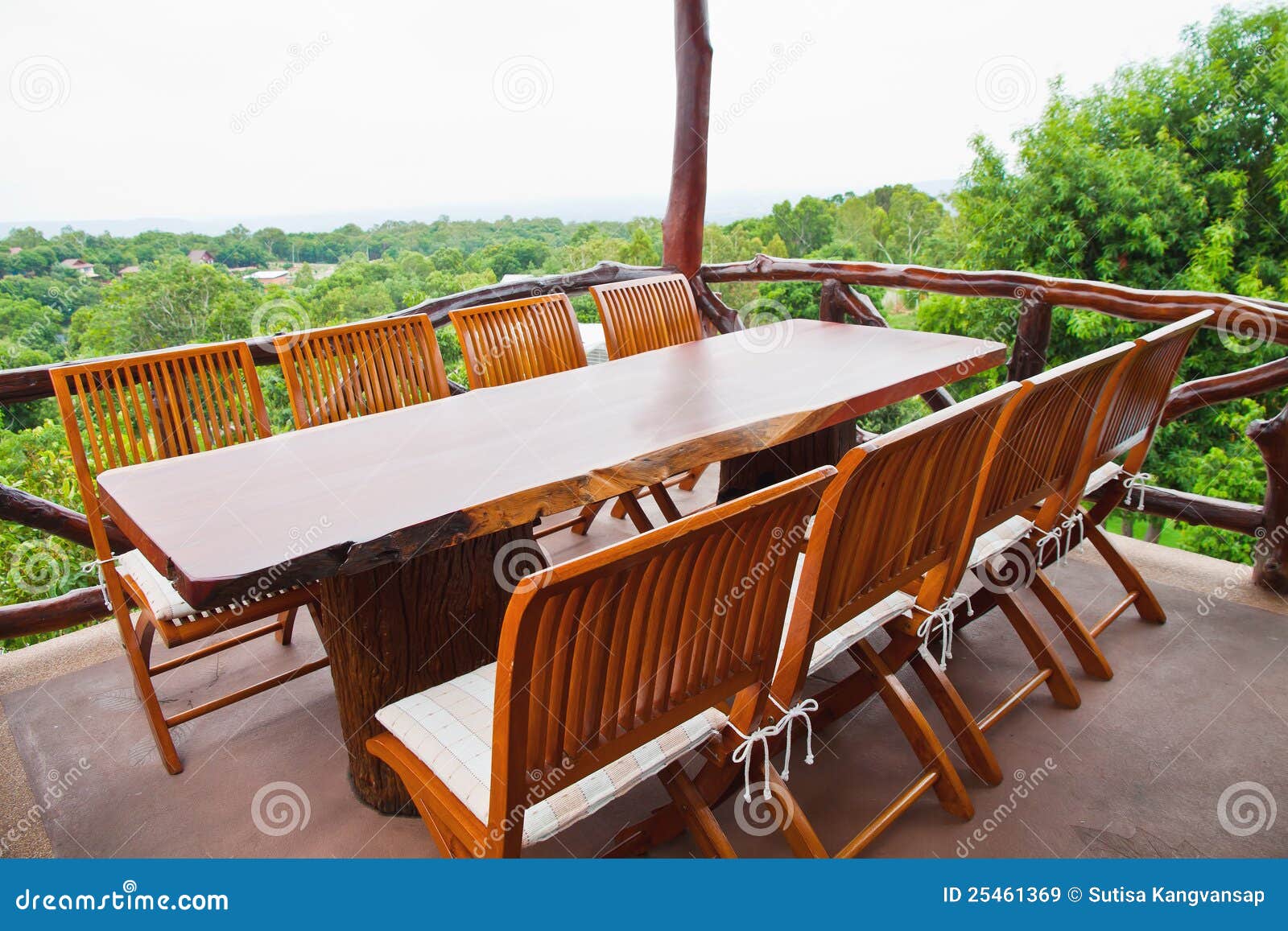 Wooden table and chairs stock image. Image of leisure - 25461369