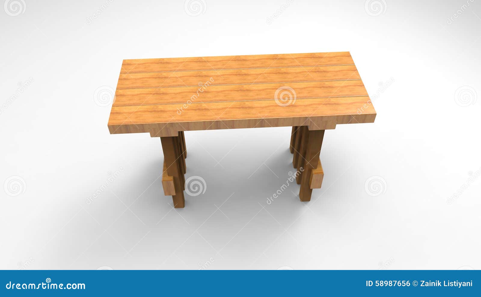 Wooden Table stock illustration. Illustration of wooden - 58987656