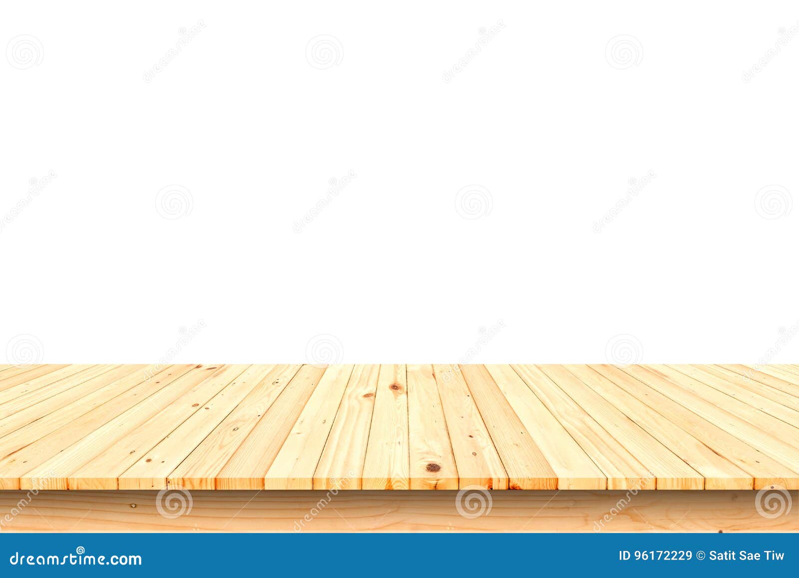 Wooden Table Isolated on White Background Stock Image - Image of ...