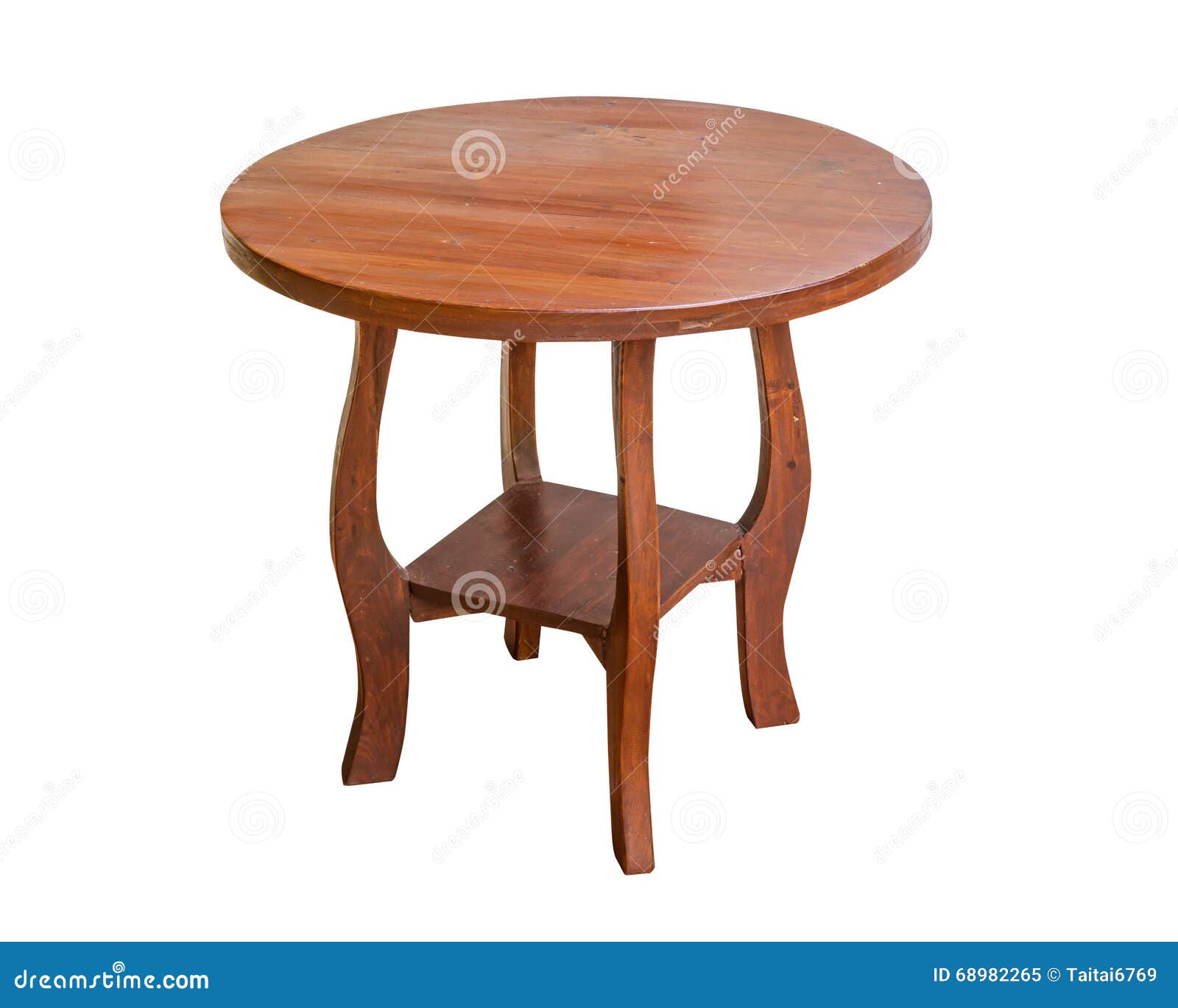 Wooden table round stock image. Image of circle, white - 68982265