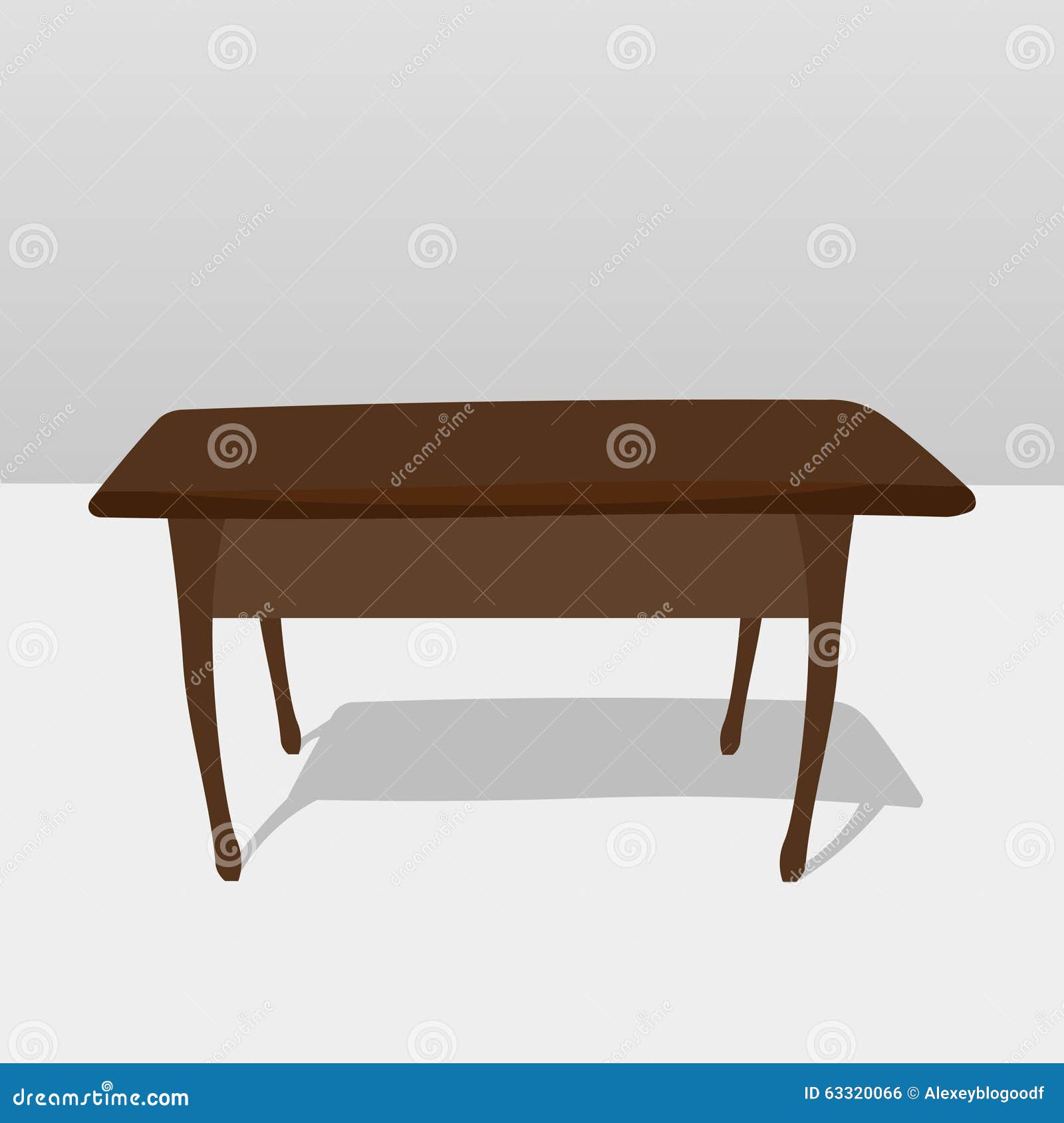 Wooden table with shadow stock vector. Illustration of clipping - 63320066