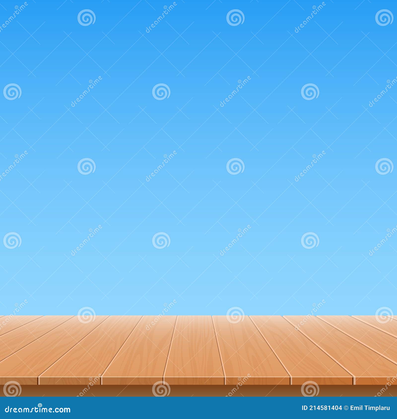 Wooden Table Top Vector Design Illustration Isolated on White ...