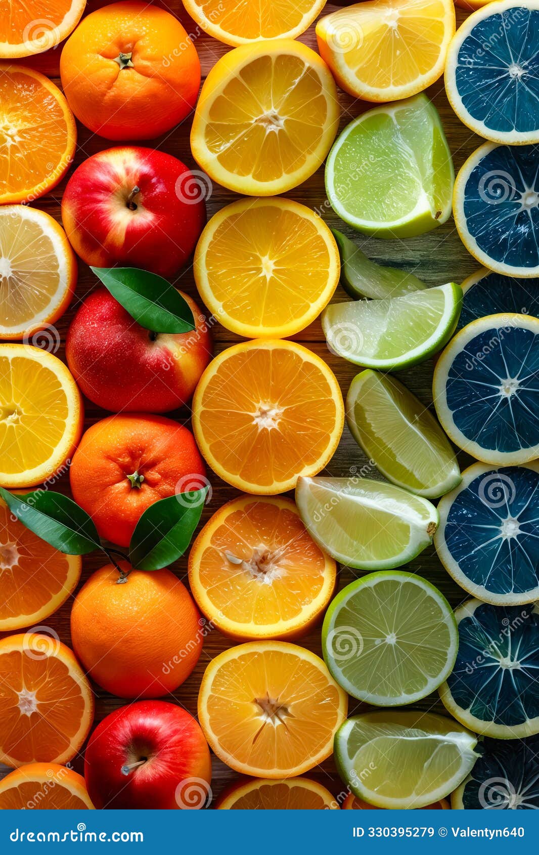 A Wooden Table Topped with Lots of Different Types of Fruit. Generative ...