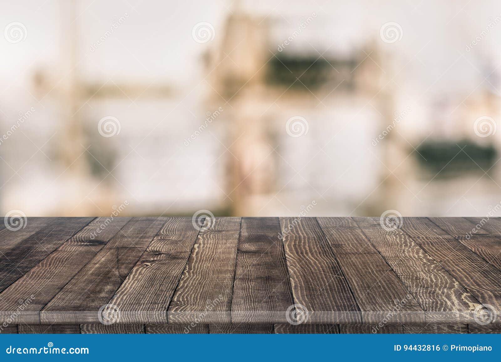 Wooden Tabletop Perspective for Product Placement Stock Photo - Image ...