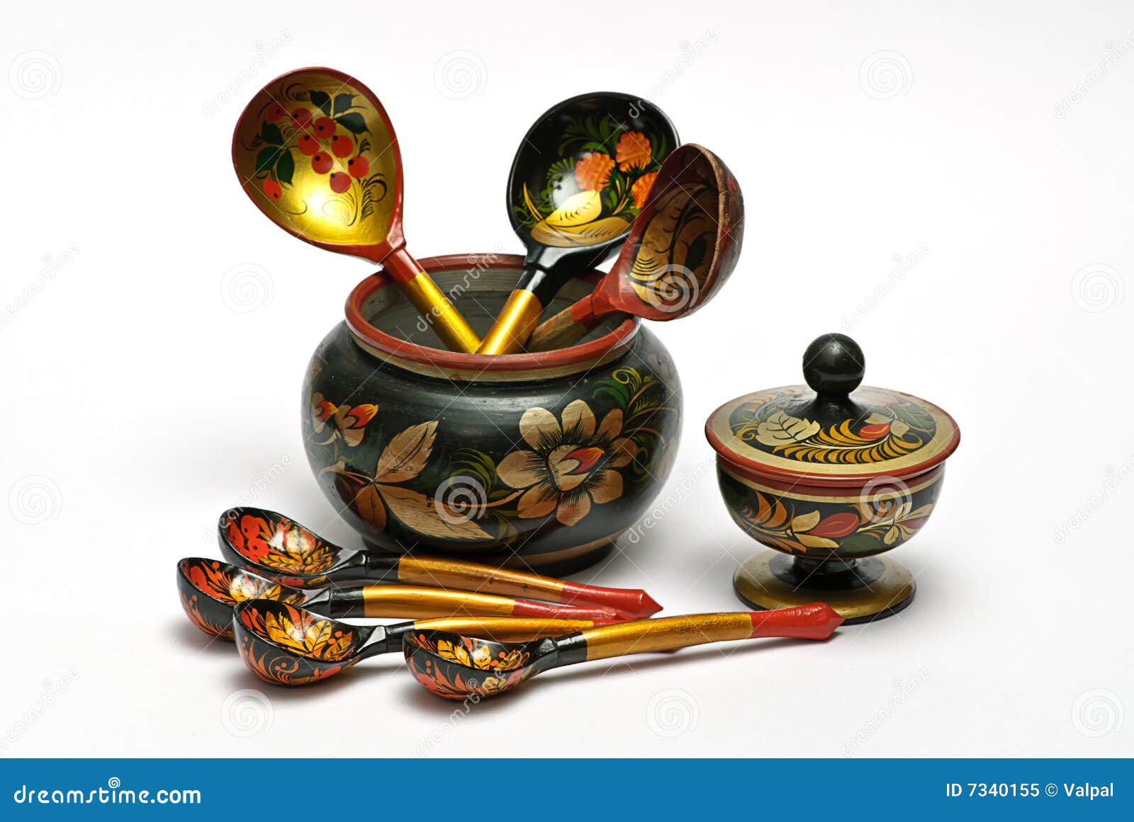 Wooden tableware, stock image. Image of ware, pattern - 7340155