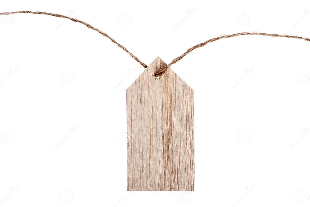 Wooden tag stock image. Image of aged, label, gift, object - 38169703