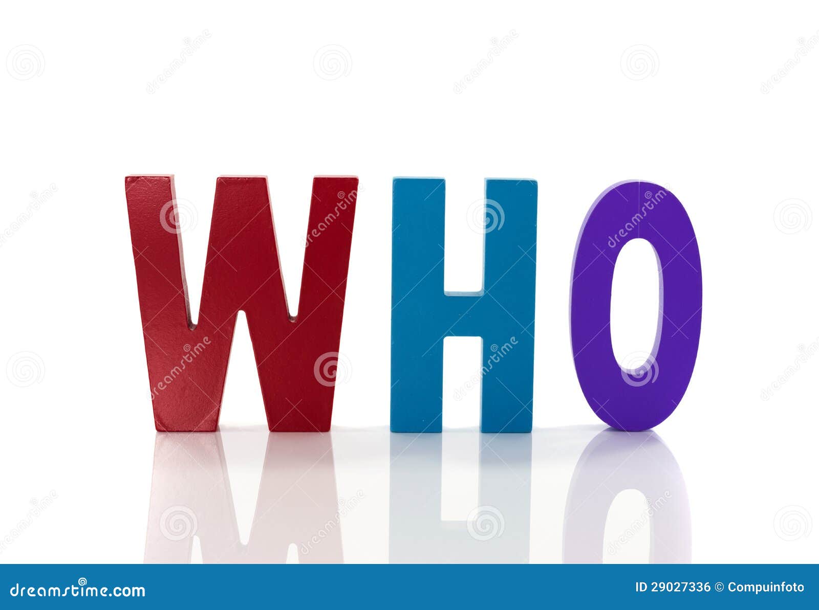 Wooden text letters who stock photo. Image of blue, learn - 29027336