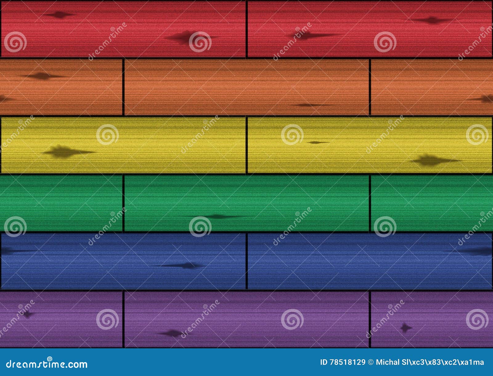 Wooden Texture - Rainbow stock illustration. Illustration of texture ...
