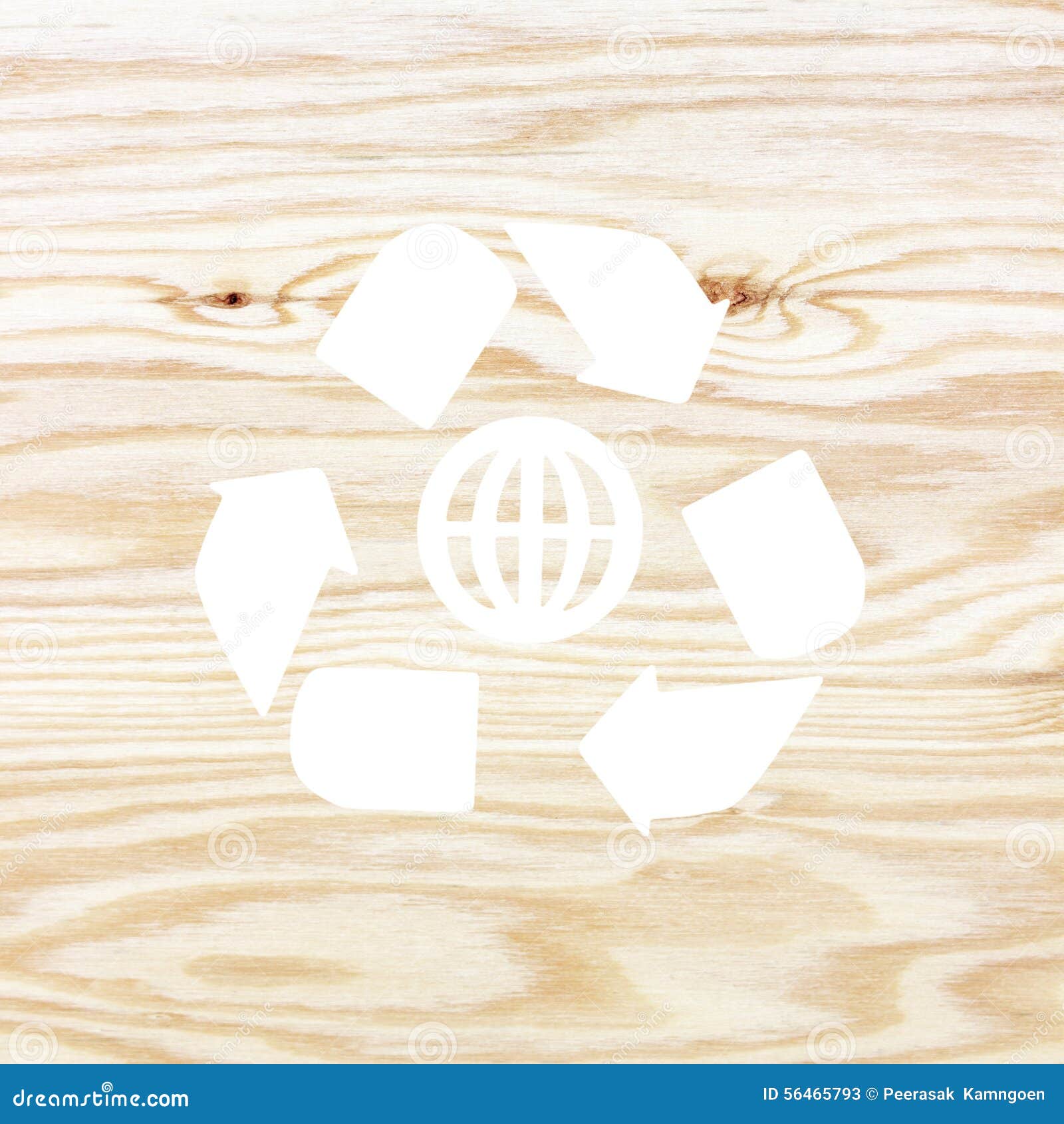 Wooden Texture with Recycle Symbol Stock Image - Image of brown ...