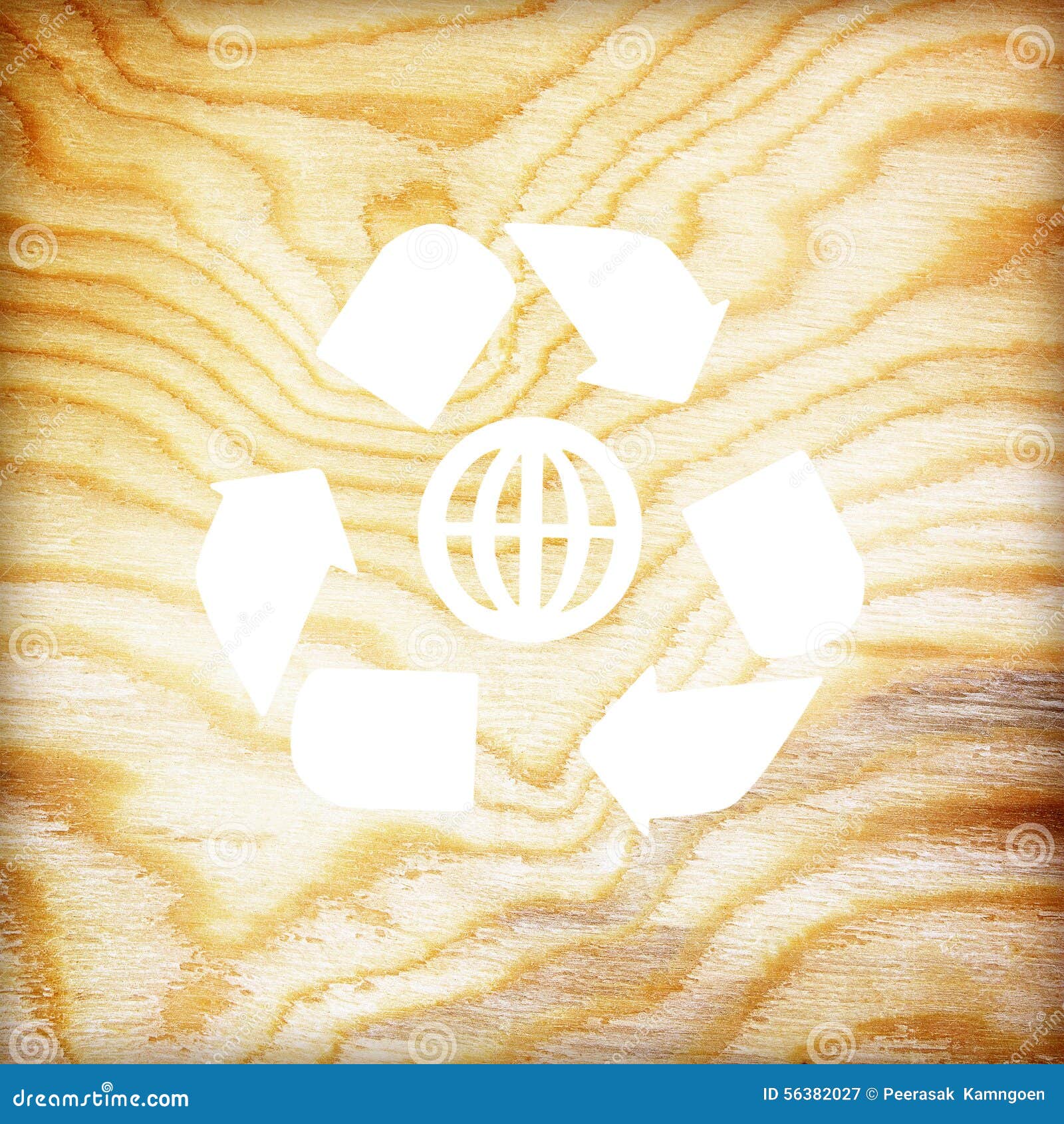Wooden Texture with Recycle Symbol Stock Image - Image of board ...