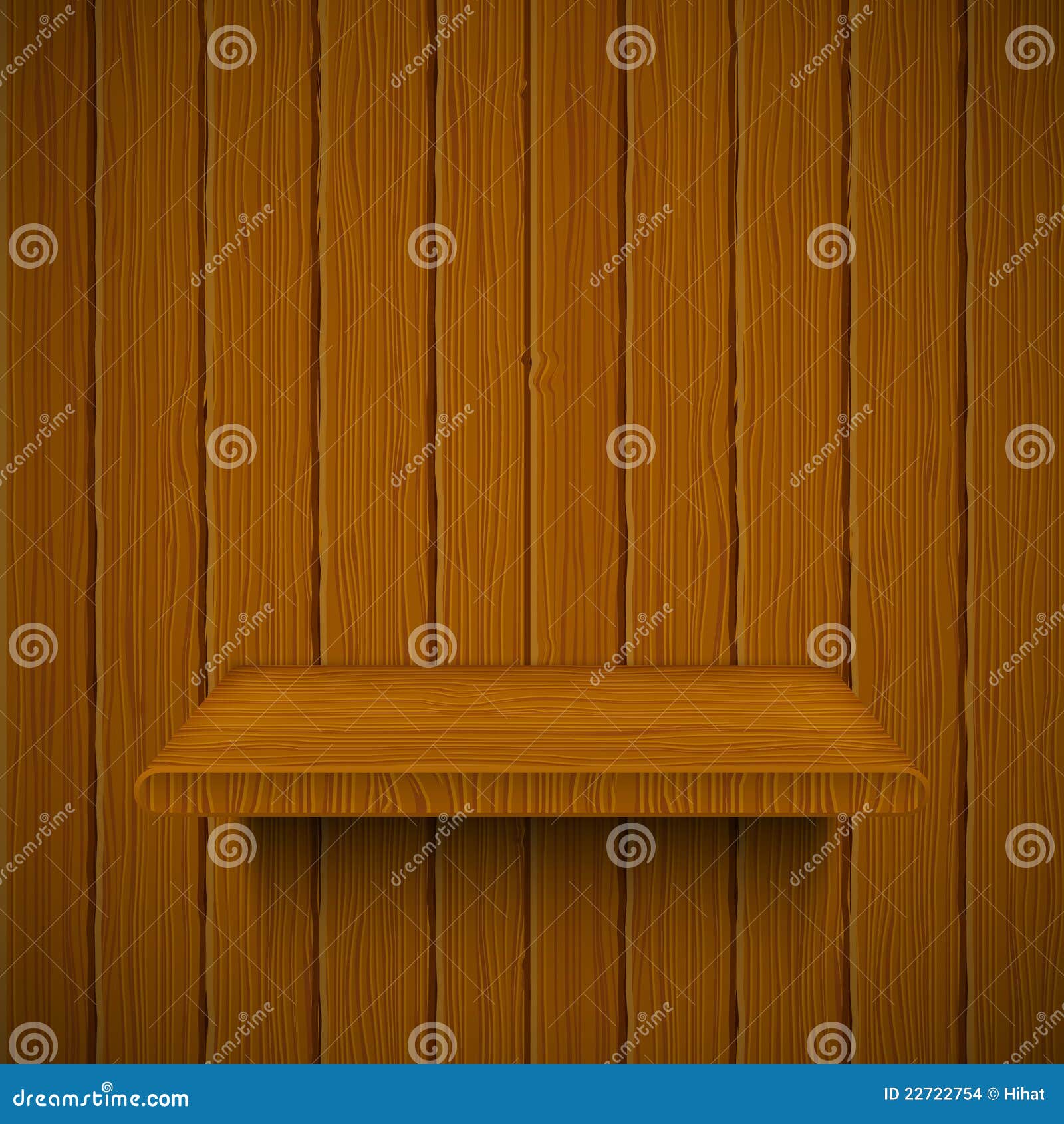 Wooden texture with shelf. stock vector. Illustration of home - 22722754