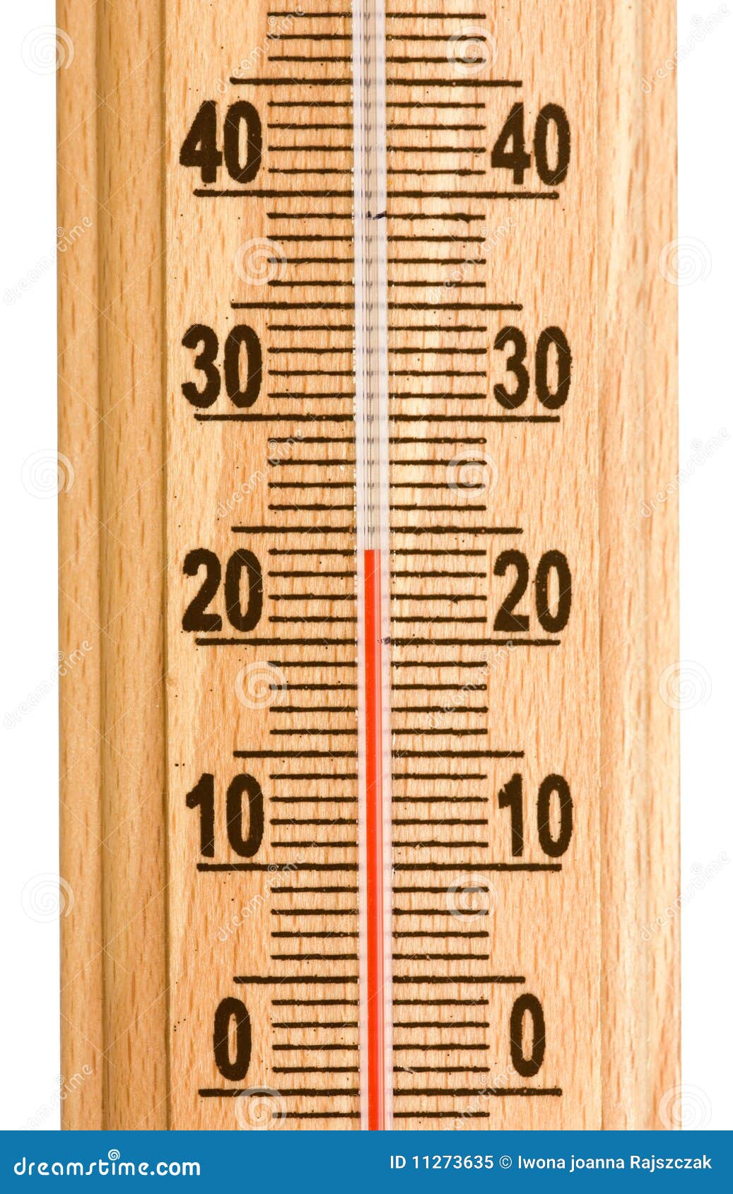 Wooden thermometer stock image. Image of domestic, indicator - 11273635
