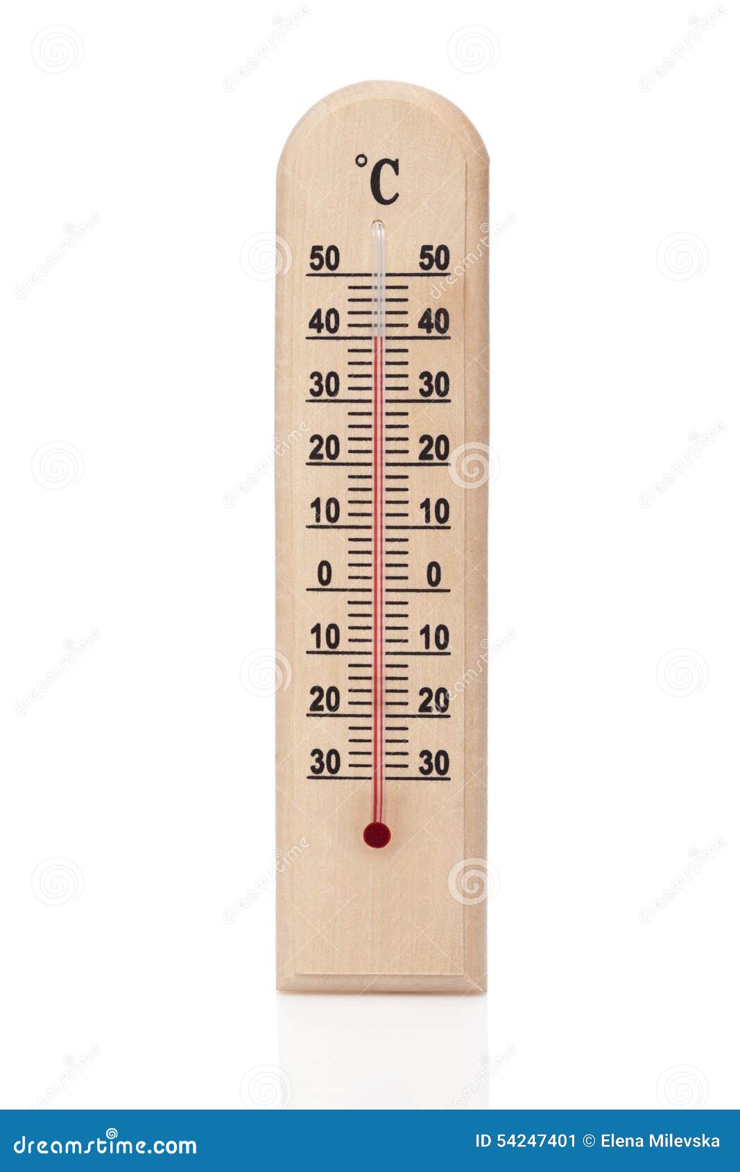 Wooden thermometer stock image. Image of measurement - 54247401