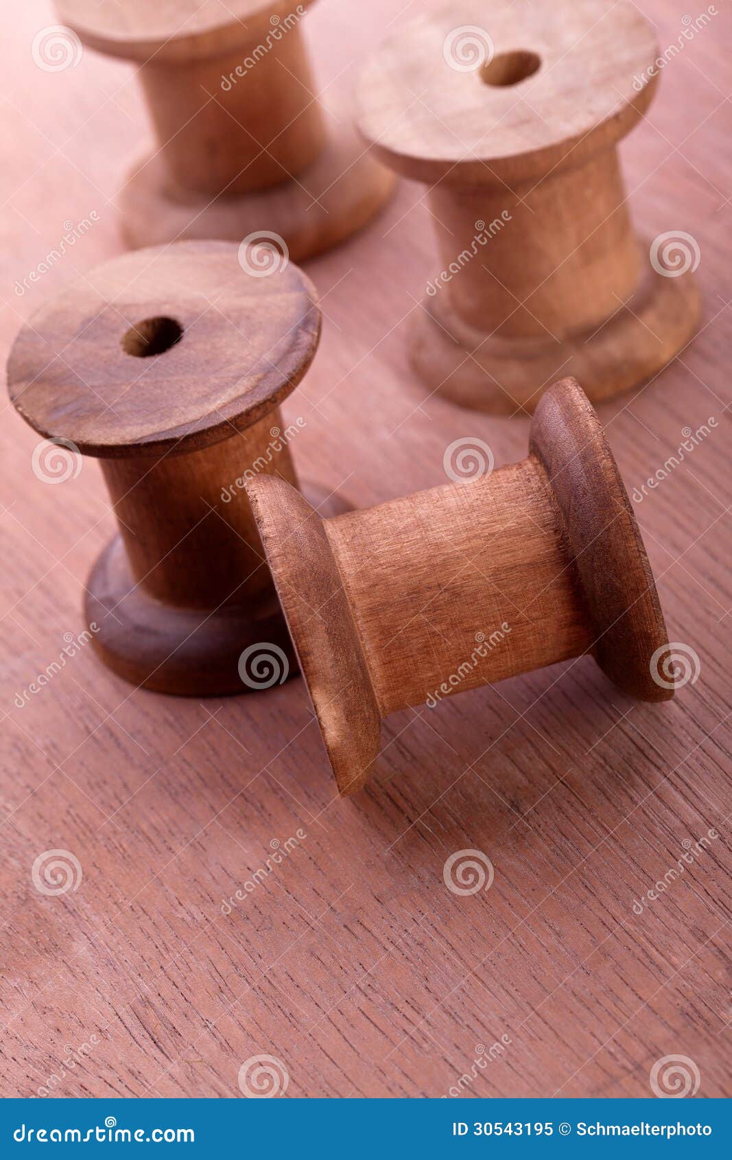 Wooden thread reel stock image. Image of closeup, craft - 30543195