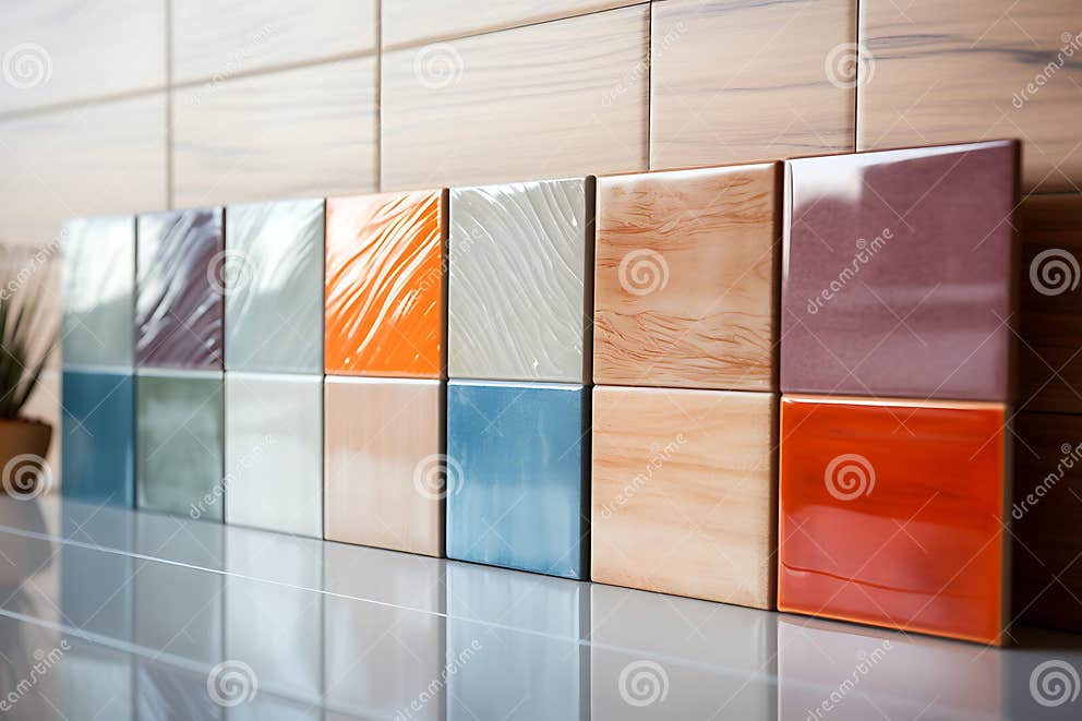Wooden Tile Wall Texture. Abstract Background Stock Illustration ...
