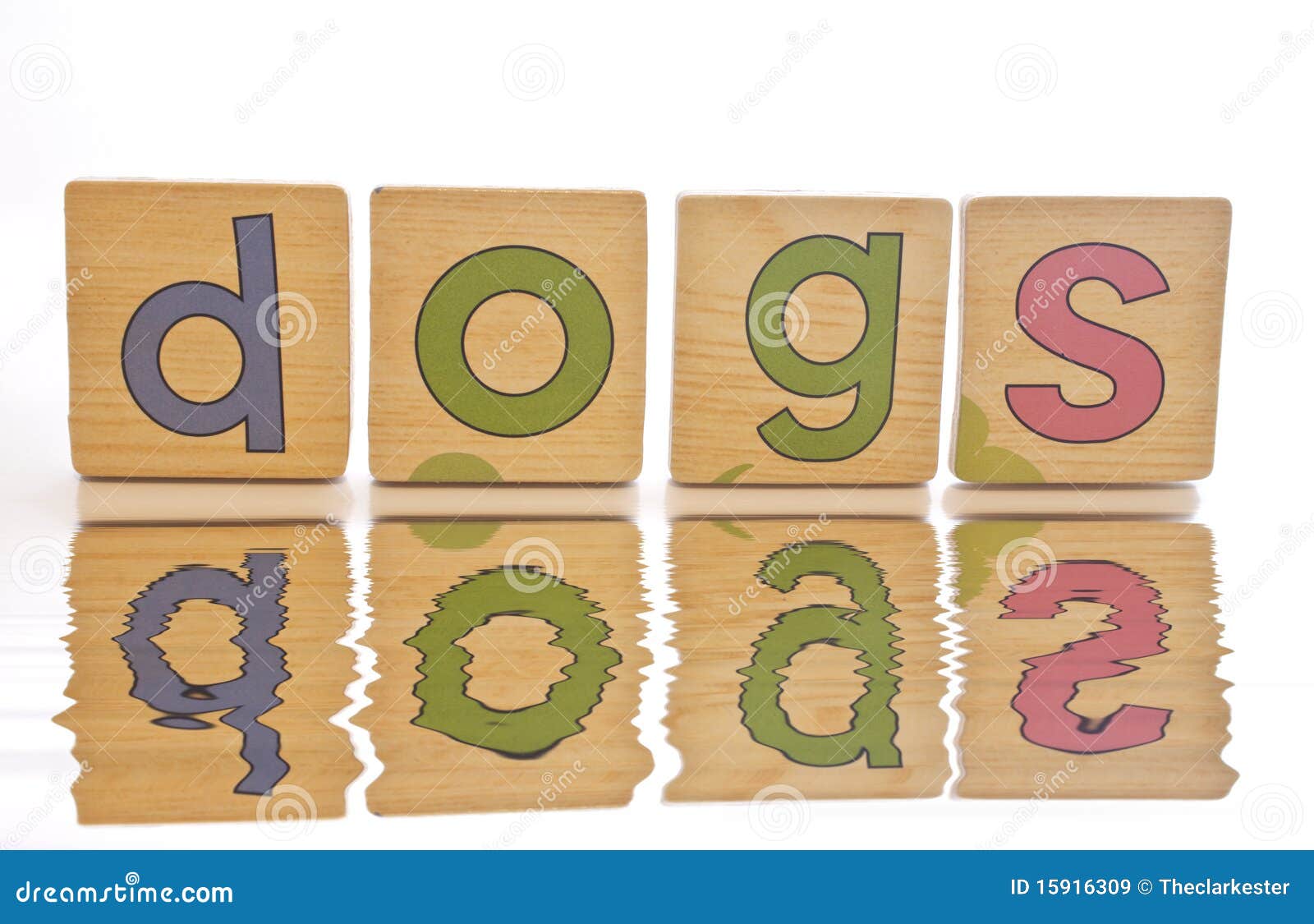 Wooden Tiles - Spelling DOGS Stock Image - Image of green, copy: 15916309
