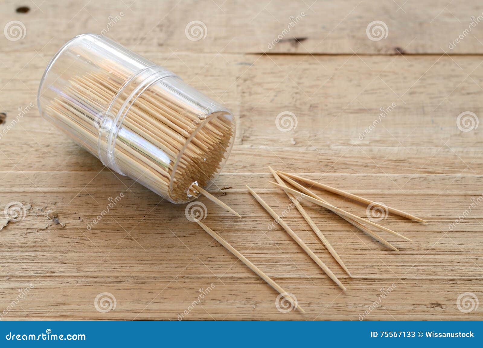 Wooden toothpick stock image. Image of dental, clean - 75567133