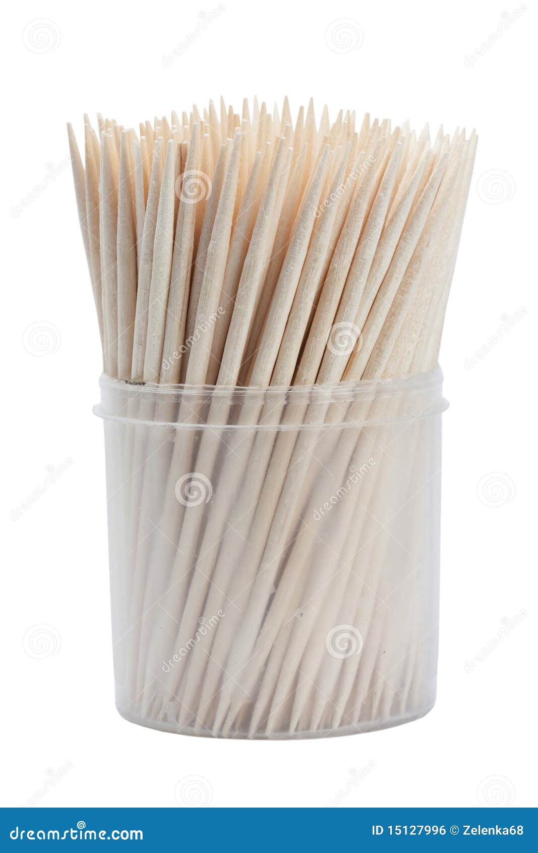 Wooden toothpicks isolated stock photo. Image of wooden - 15127996