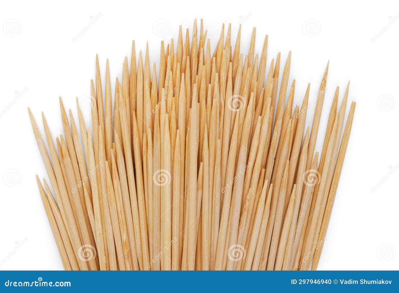 Wooden Toothpicks Isolated on White Background Stock Photo - Image of ...