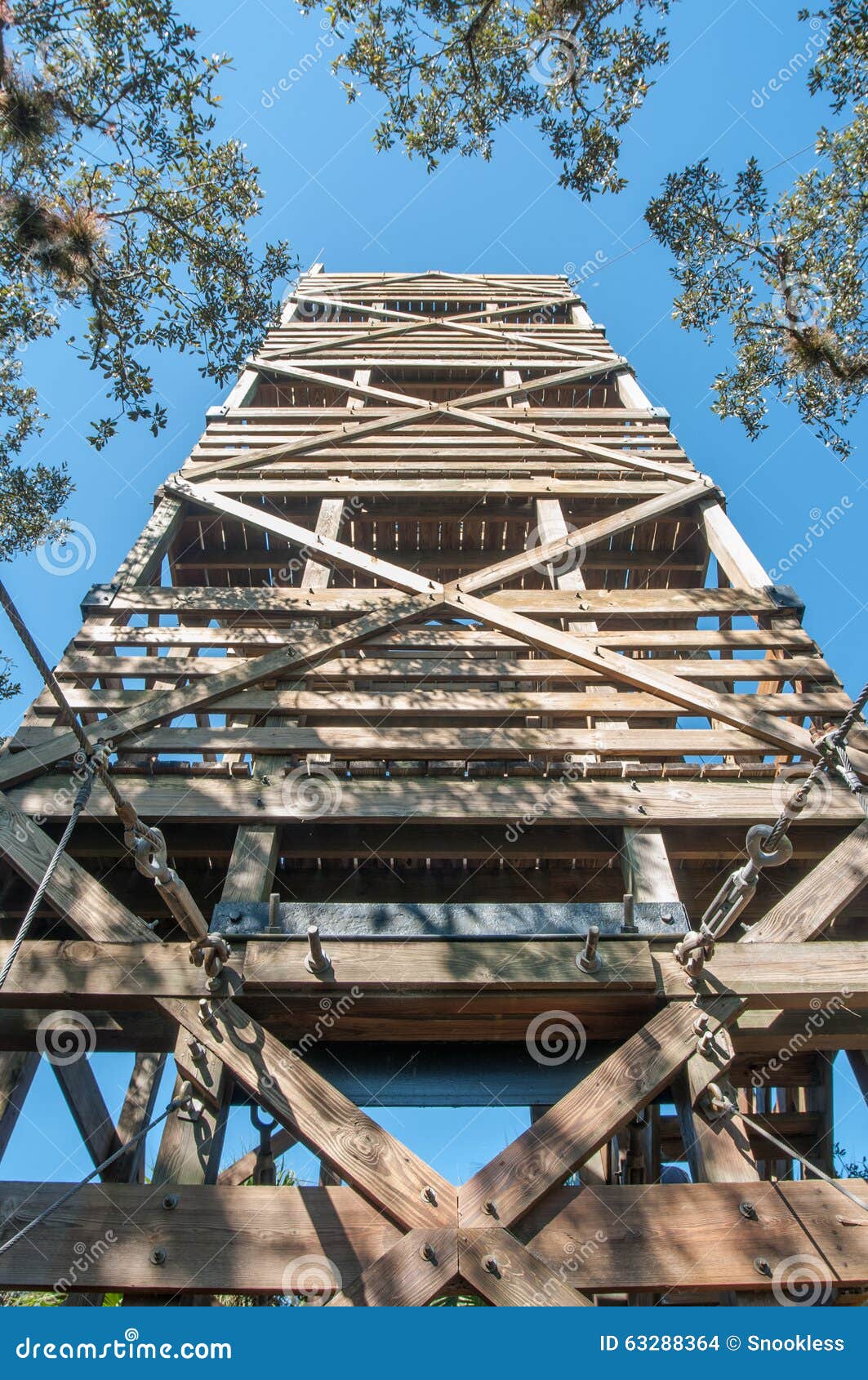 Wooden Tower stock photo. Image of stack, structure, wooden - 63288364