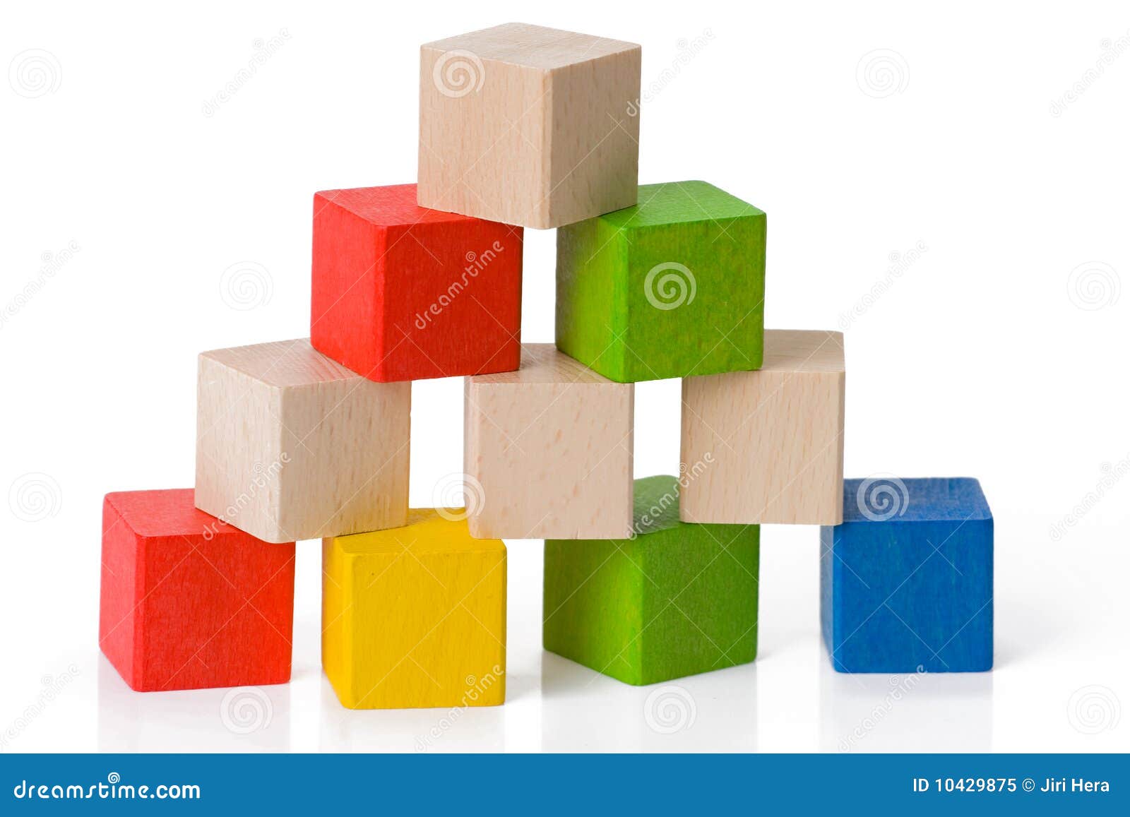 Wooden toy blocks stock image. Image of blue, buildings - 10429875