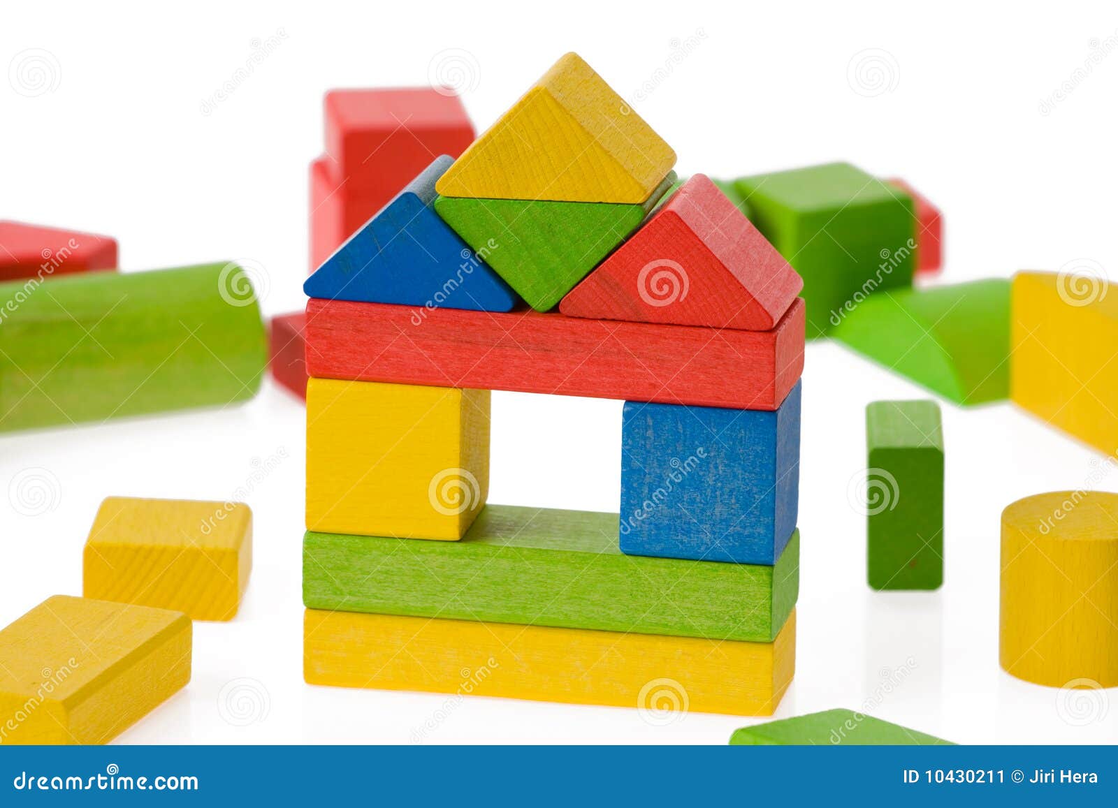 Wooden toy blocks stock image. Image of game, buildings - 10430211