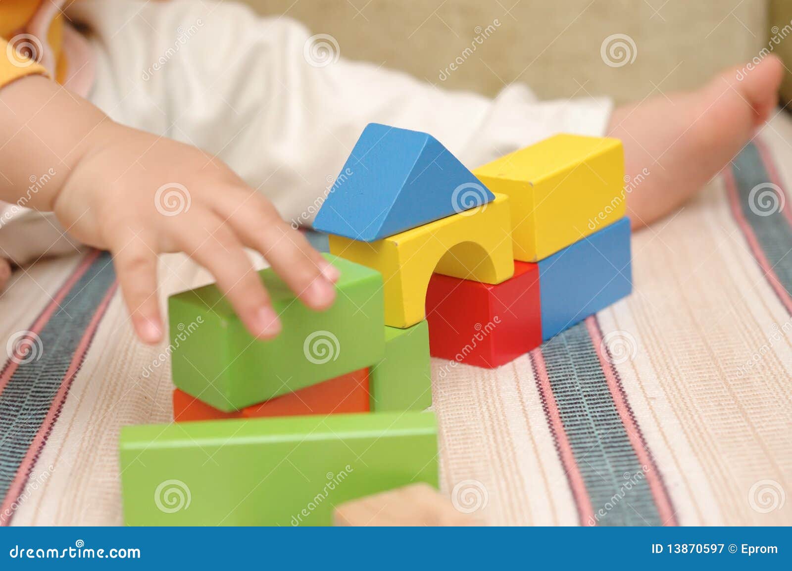 Wooden toy blocks stock image. Image of wooden, structure - 13870597