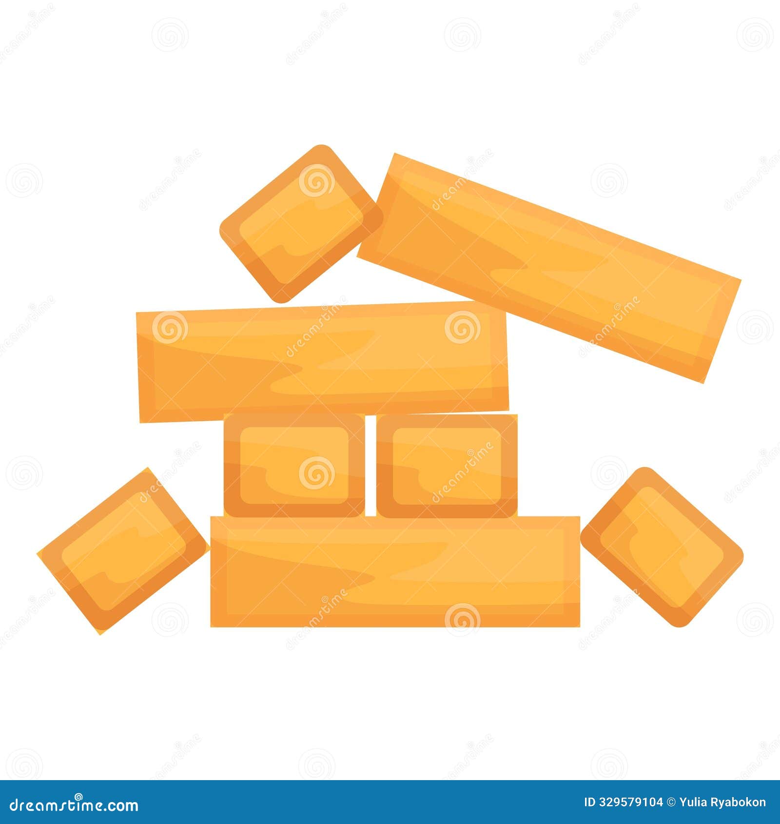 Wooden Toy Blocks are Falling Down in a Heap Stock Vector ...