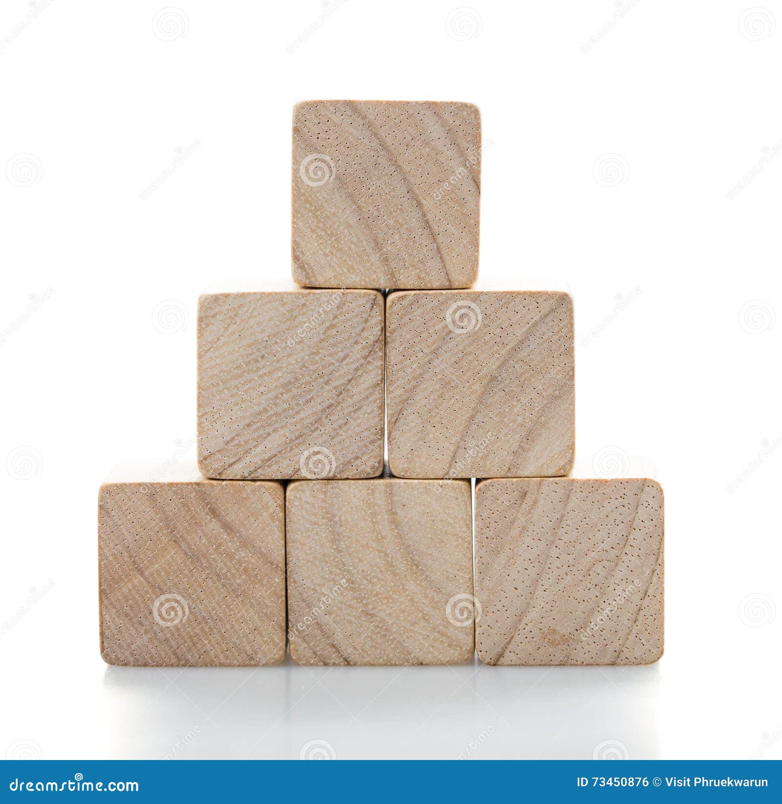 Wooden Toy Blocks on White Background Stock Photo - Image of pieces ...