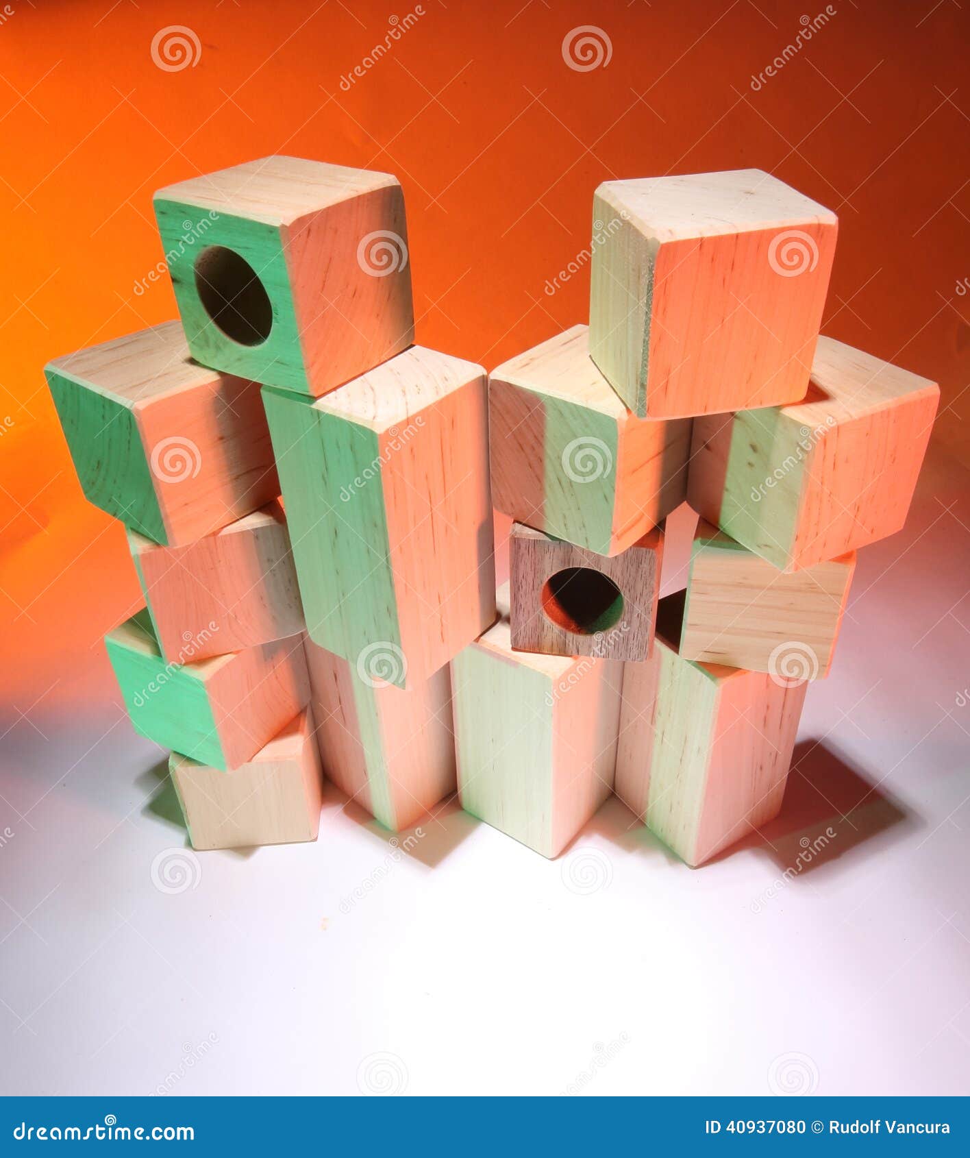 Wooden toy bricks stock photo. Image of bricks, colored - 40937080