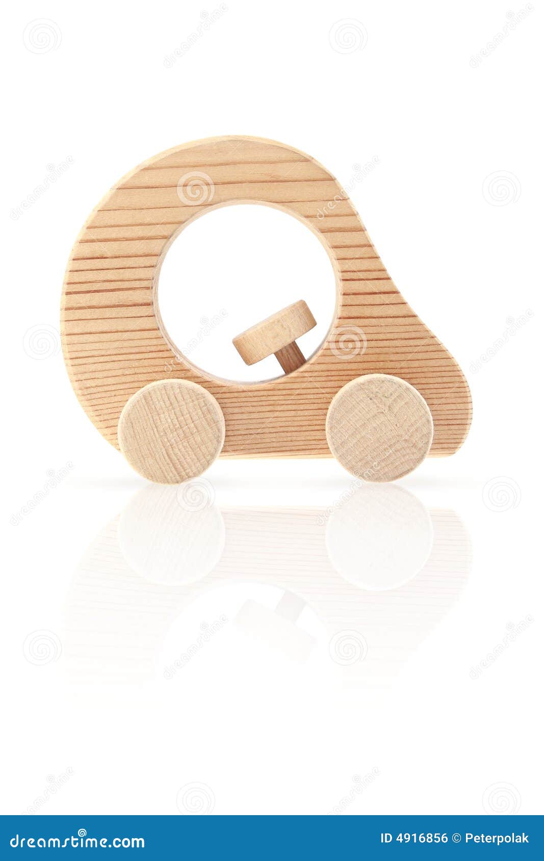 Wooden toy car, side view stock photo. Image of round - 4916856