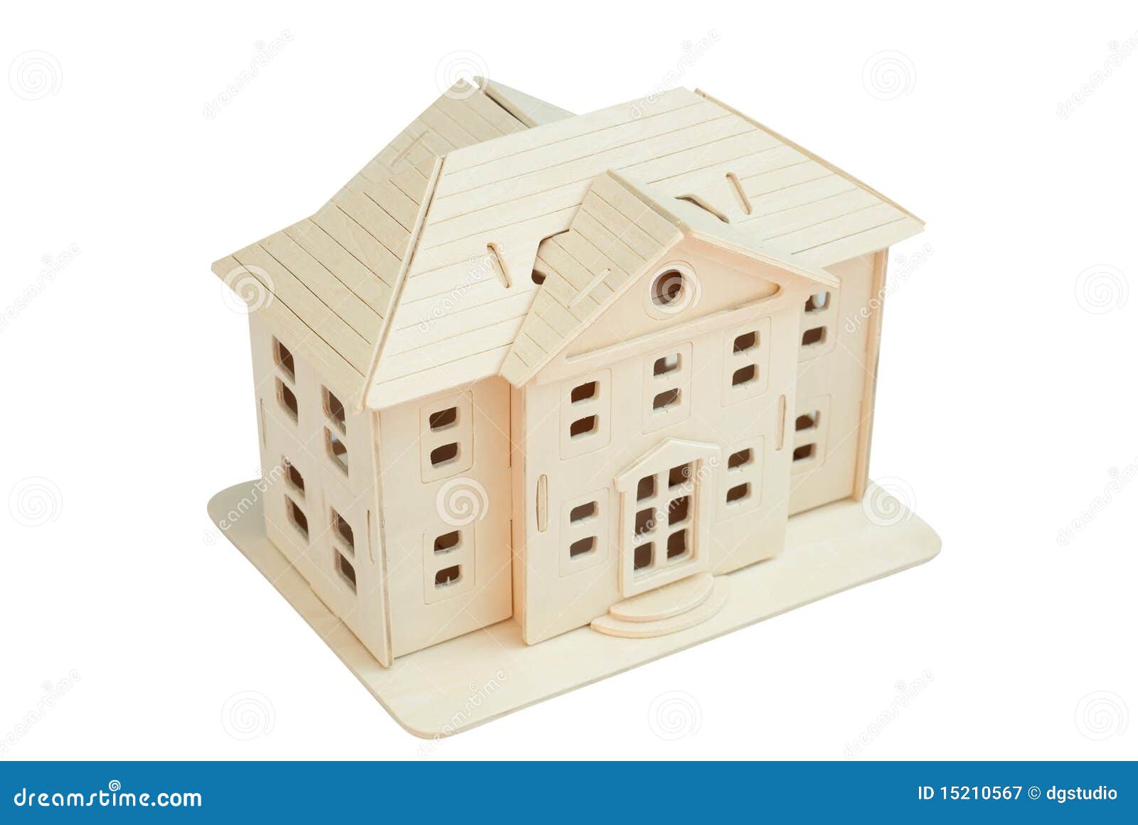 Wooded toy house stock image. Image of path, isolate - 15210567