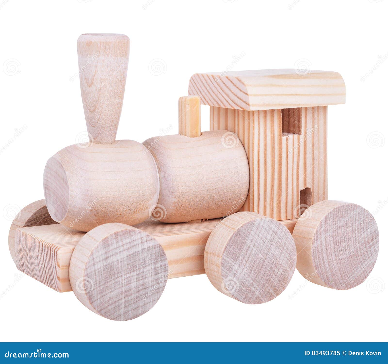 Wooden Toy Logic Train with Clipping Path Stock Image - Image of ...