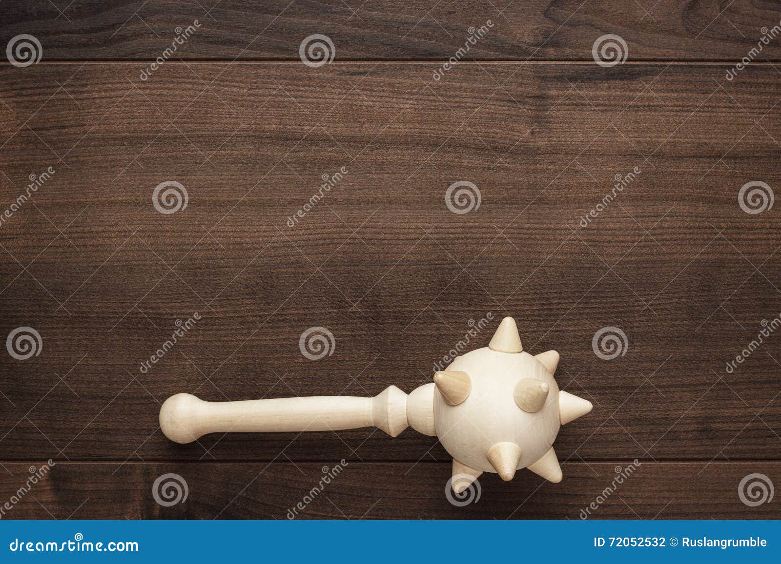 Wooden Toy Mace on the Table Stock Photo - Image of ancient, death ...